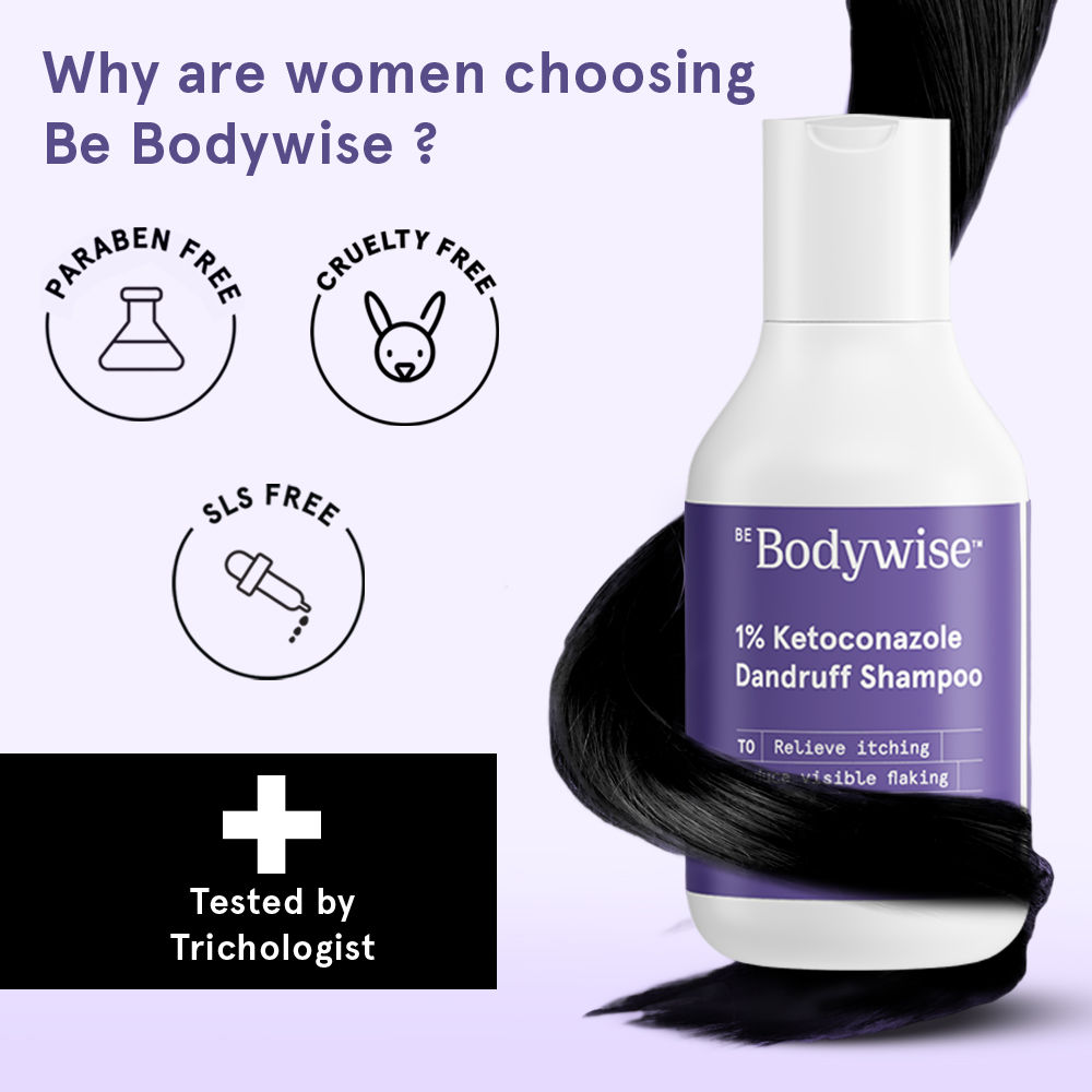 Buy Be Bodywise 1% Ketoconazole Anti Dandruff Shampoo For Women Online