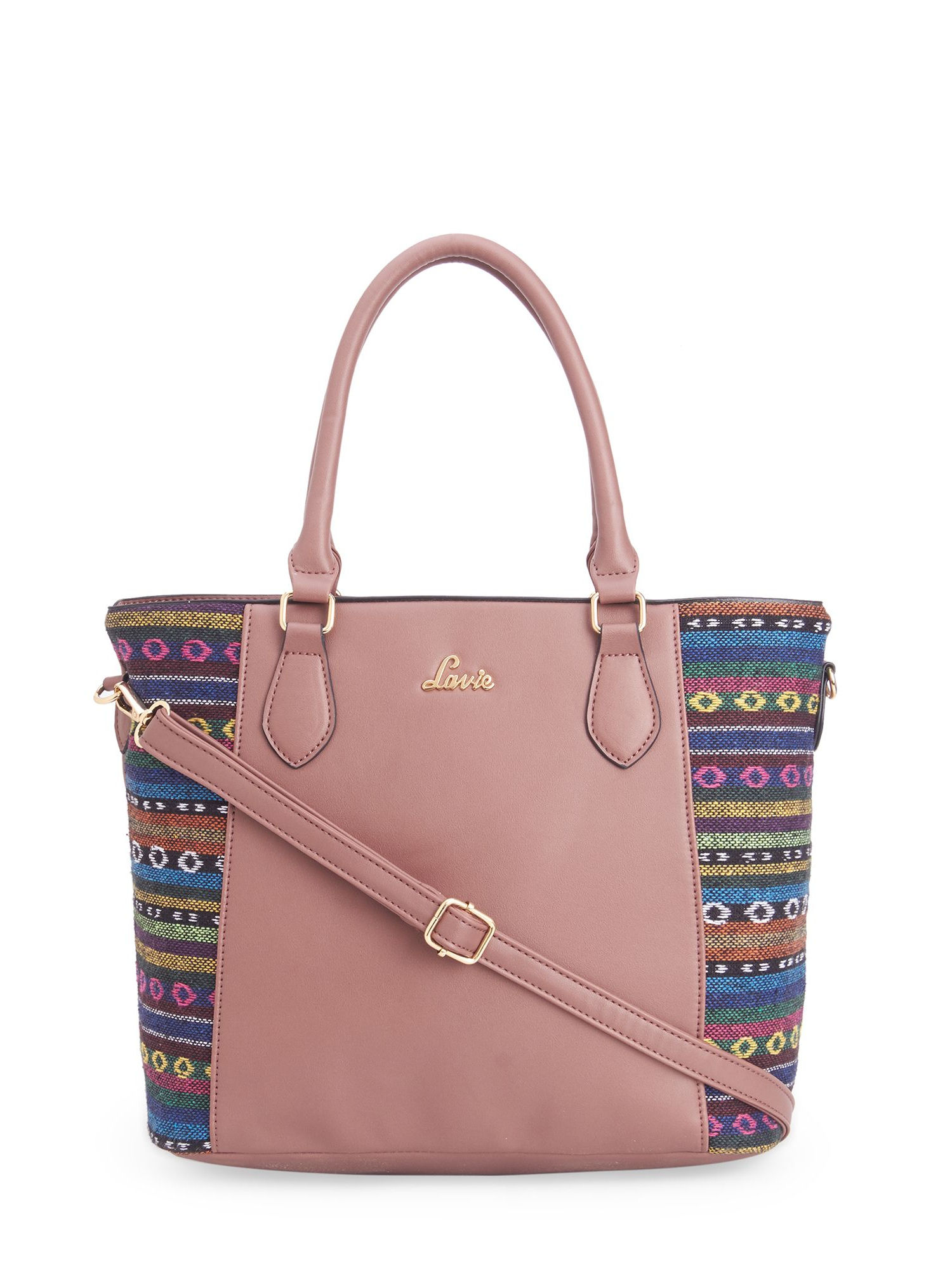 Buy Lavie Purple Polyurethane Sheng Ew Tote Bags Online