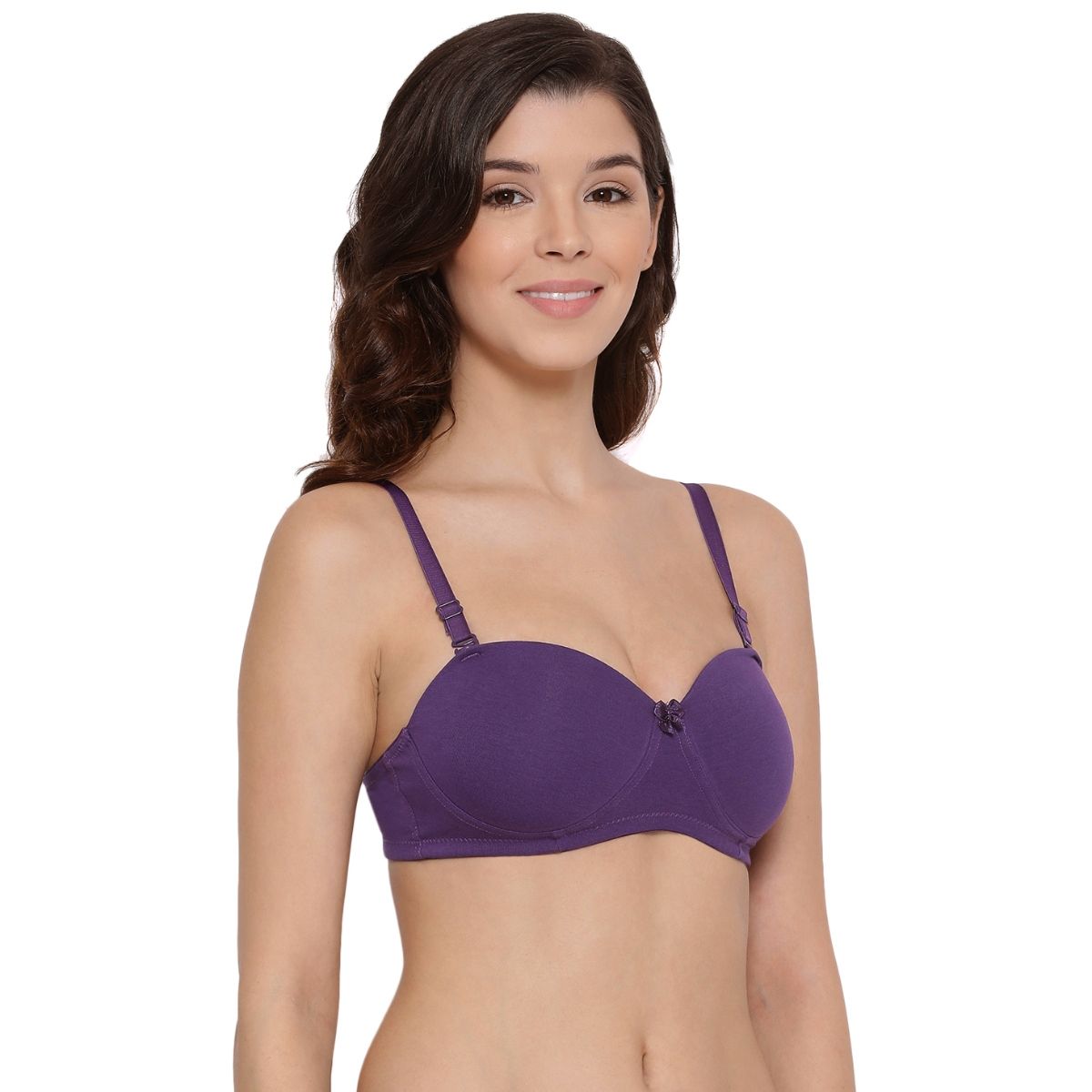 Buy Lux Lyra 522 Violet Cotton Maria Padded Bras Online