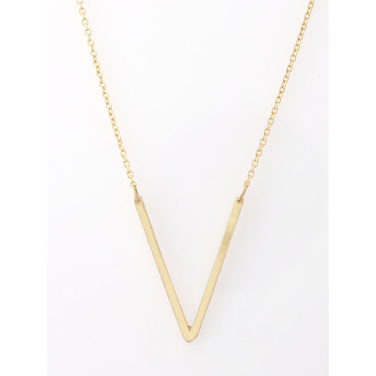Buy Tipsyfly Slanted Alphabet Necklace-Letter V Online