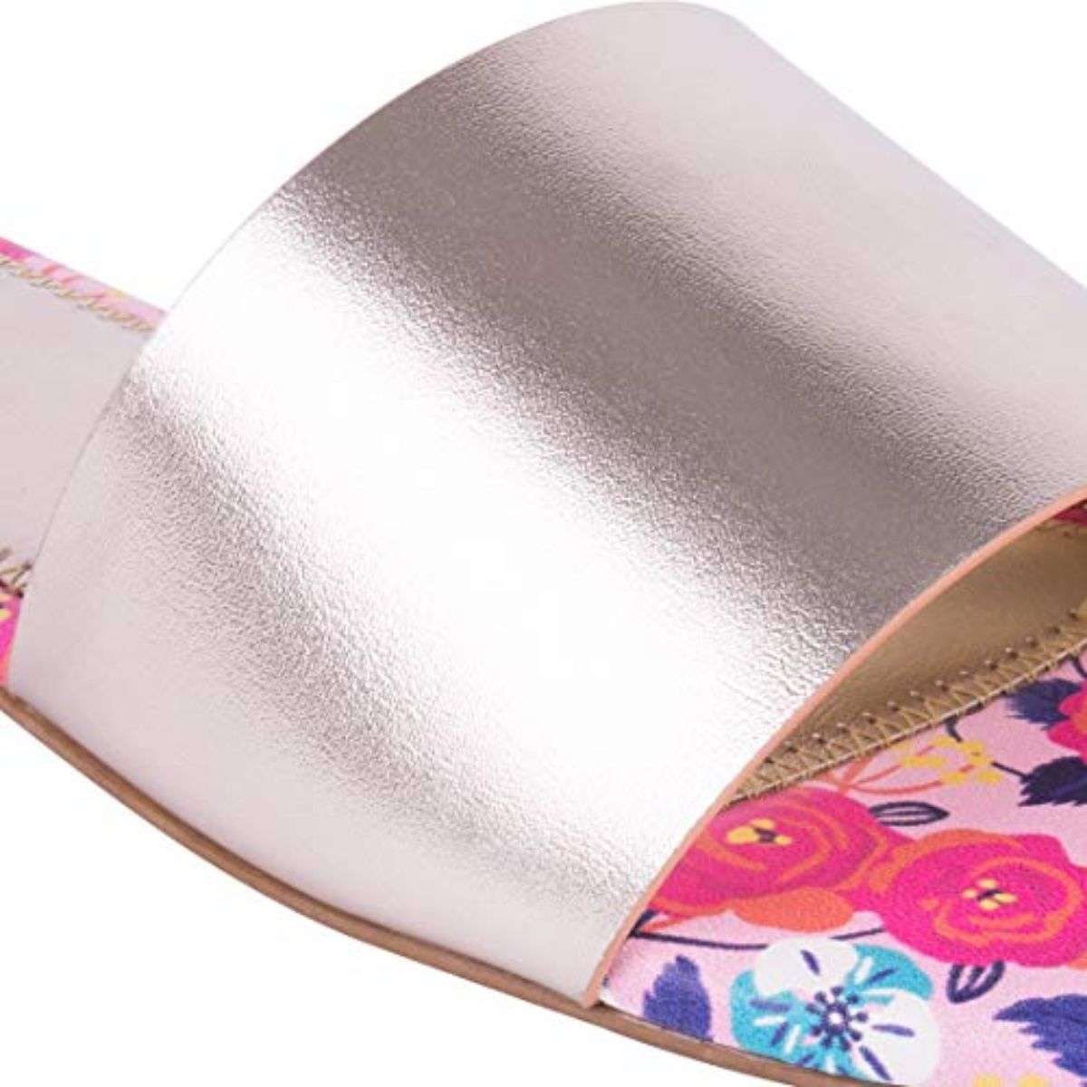 Buy Chumbak Roses Metallic Sliders Online