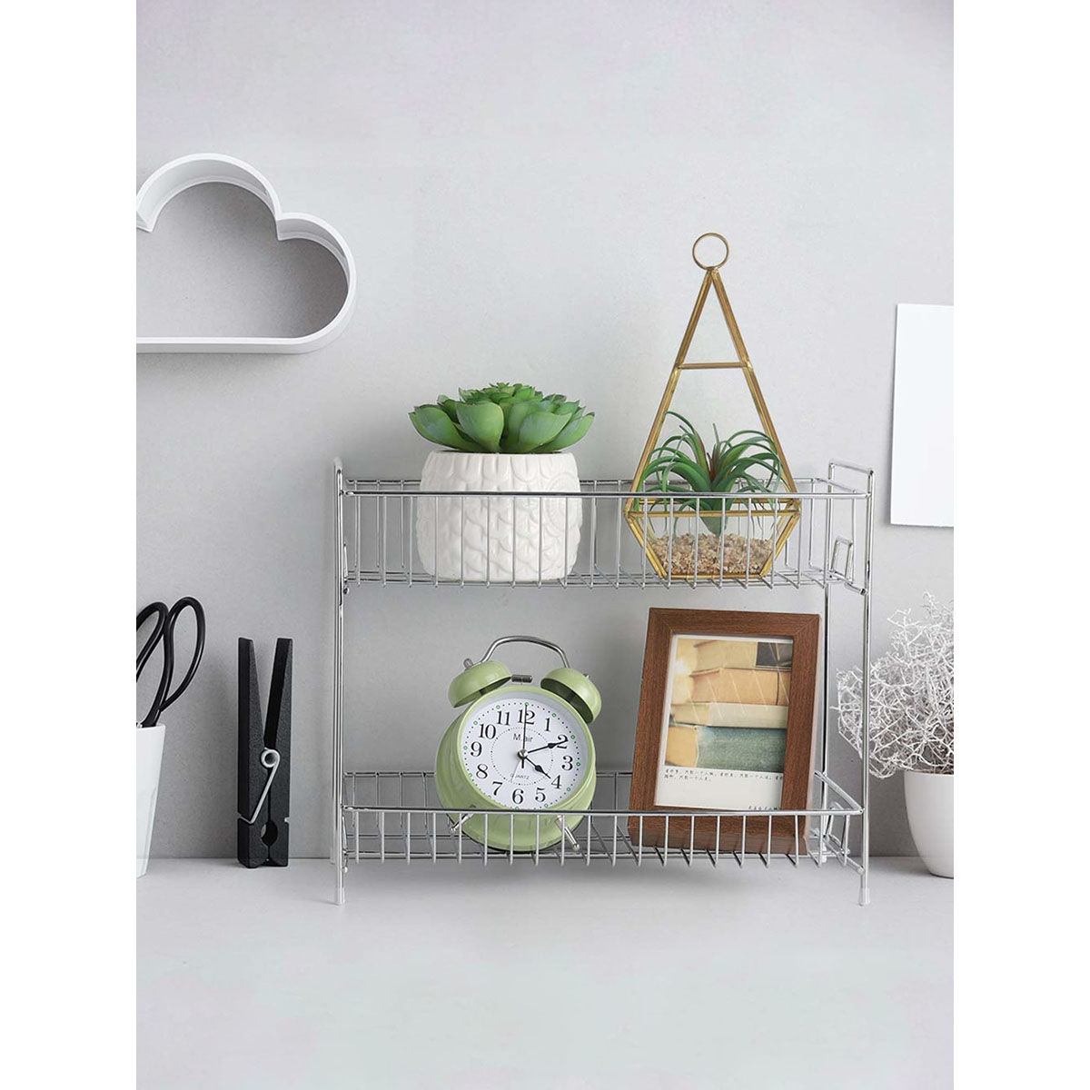 Buy Plantex Stainless Steel 2-Tier Rack For Kitchen Online