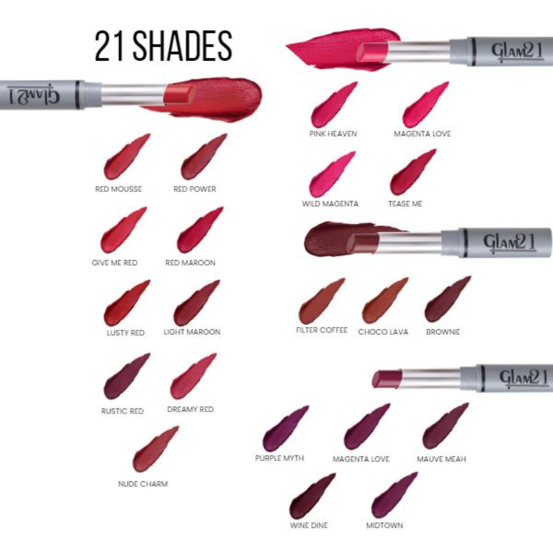 Buy GLAM21 Long Lasting Non-transfer Lipstick Online