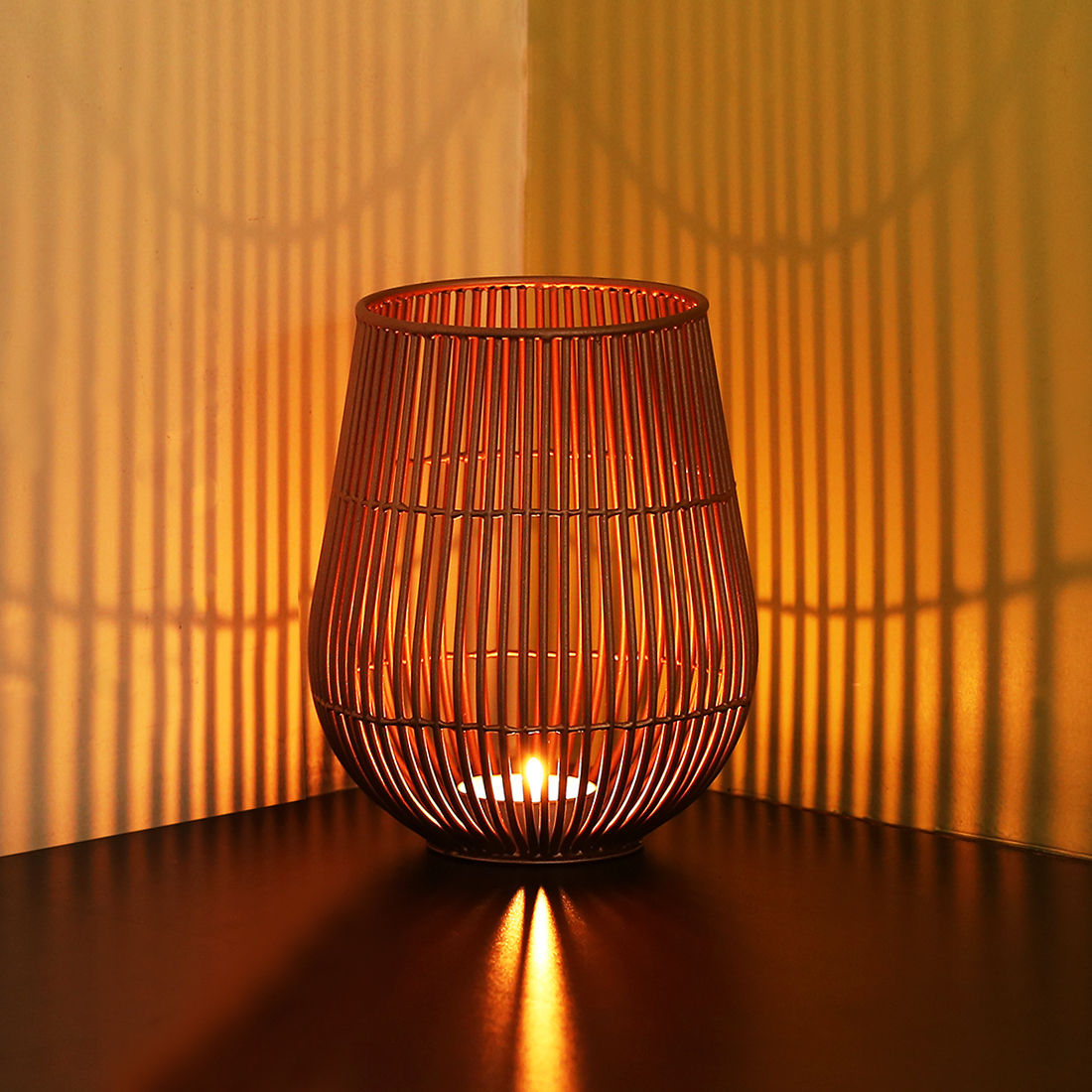 Buy ExclusiveLane The Wired Tulip' Hardwired Table Tea-Light Holder In ...