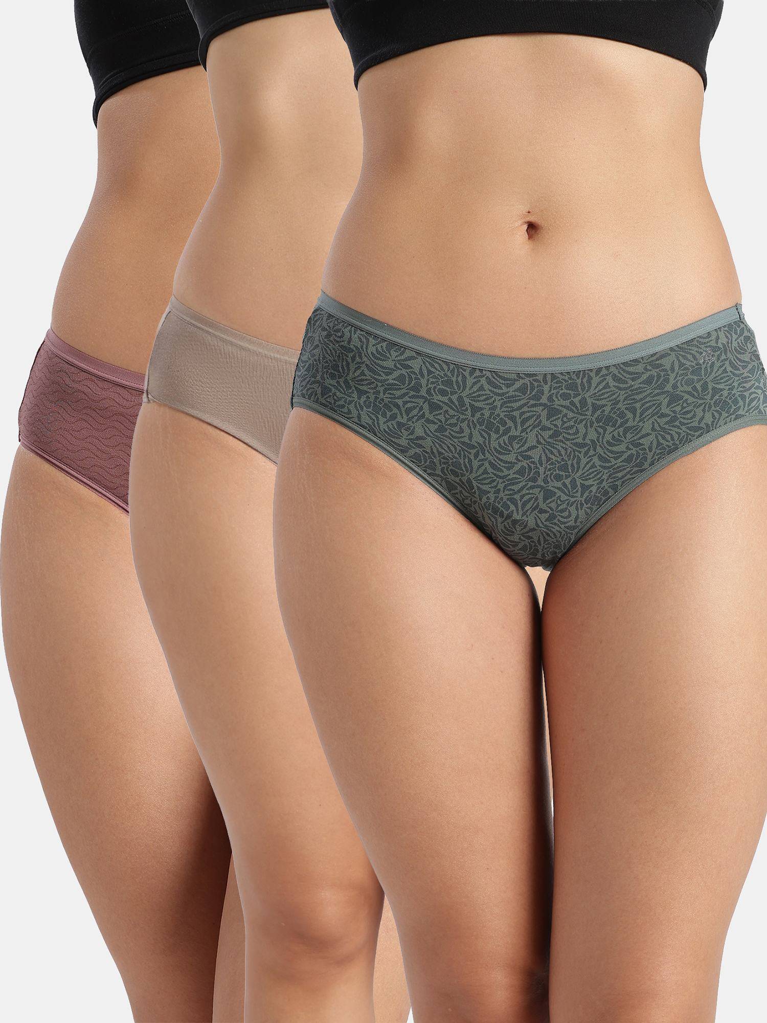 Buy Jockey 1811 Women Tencel Micro Modal Elastane Hipster - Assorted ...