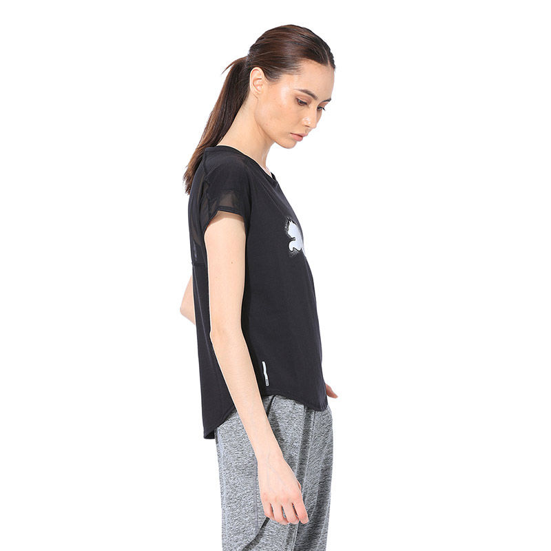 Buy Puma Studio Mesh Cat Yoga Tee Black Online