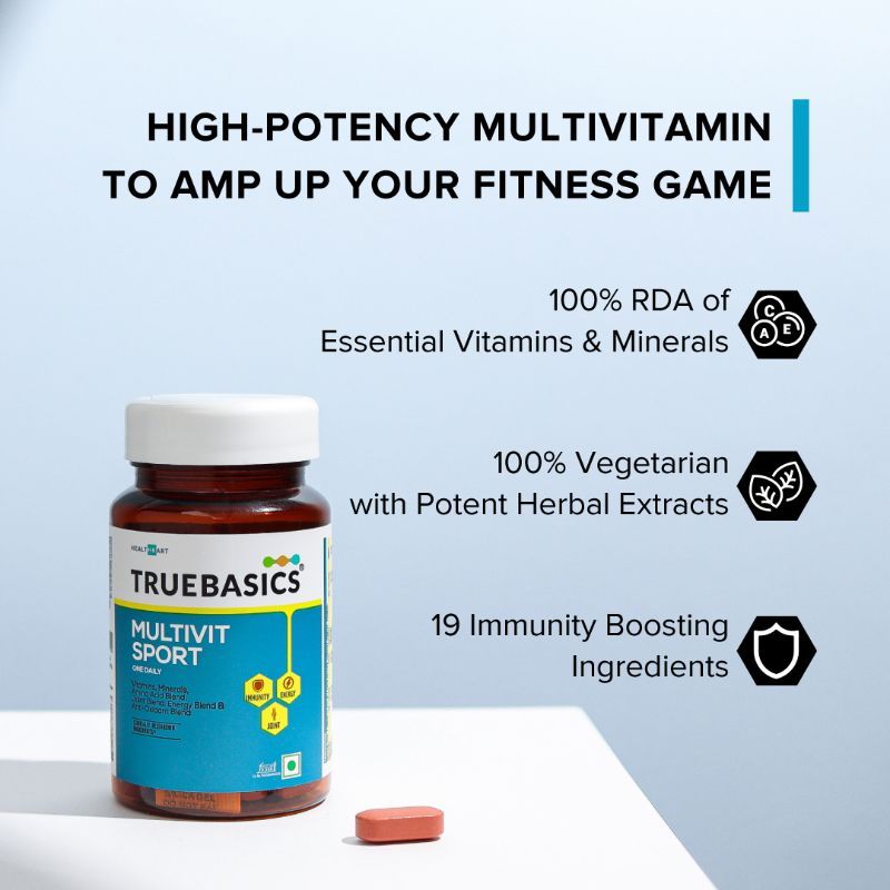TrueBasics Multivit Sport Multivitamin Tablets: Buy TrueBasics Multivit ...