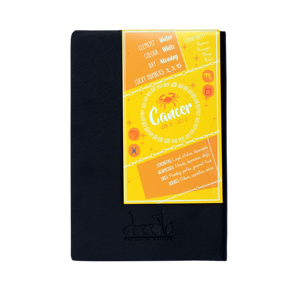 Doodle Cancer Zodiac Sign Diary/Notebook: Buy Doodle Cancer Zodiac Sign ...