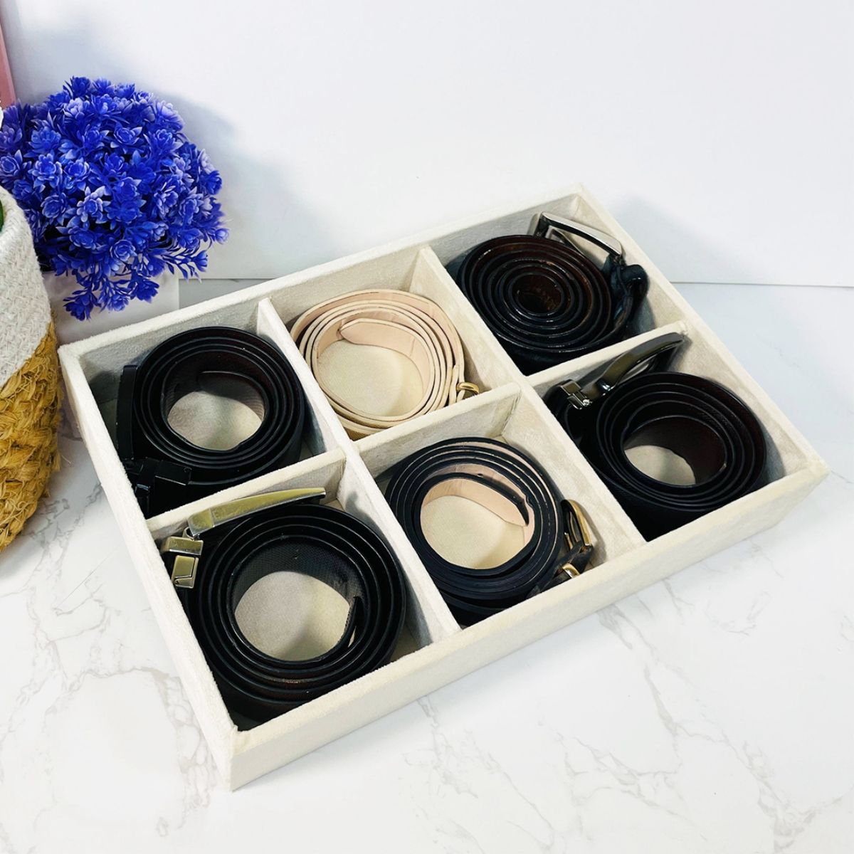 La Trove Luxury Velvet Belt Tray: Buy La Trove Luxury Velvet Belt Tray ...