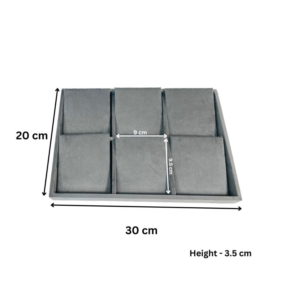 La Trove Luxury Velvet 6 Slot Necklace Organiser Jewellery Tray: Buy La ...