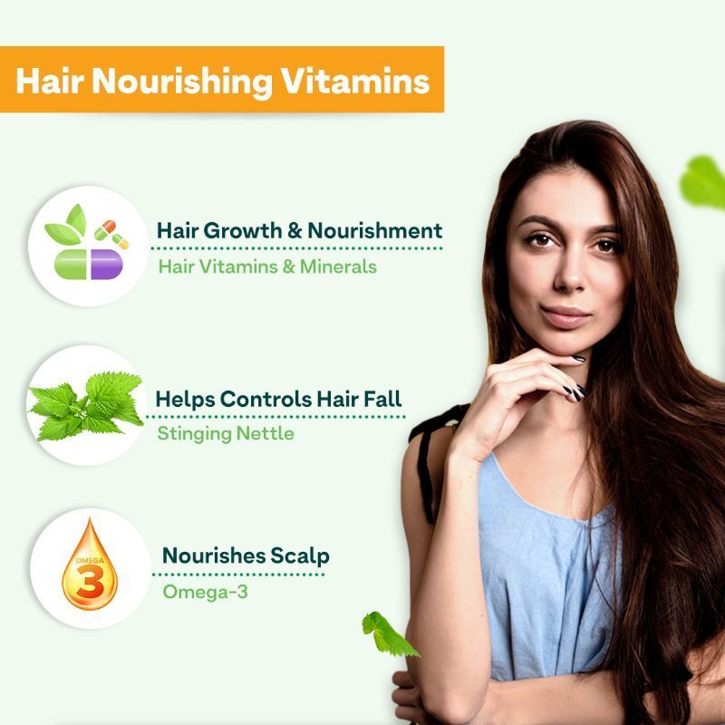 Oziva Hair Vitamins (with Dht Blocker & Omega 3) For Better Hair Growth ...