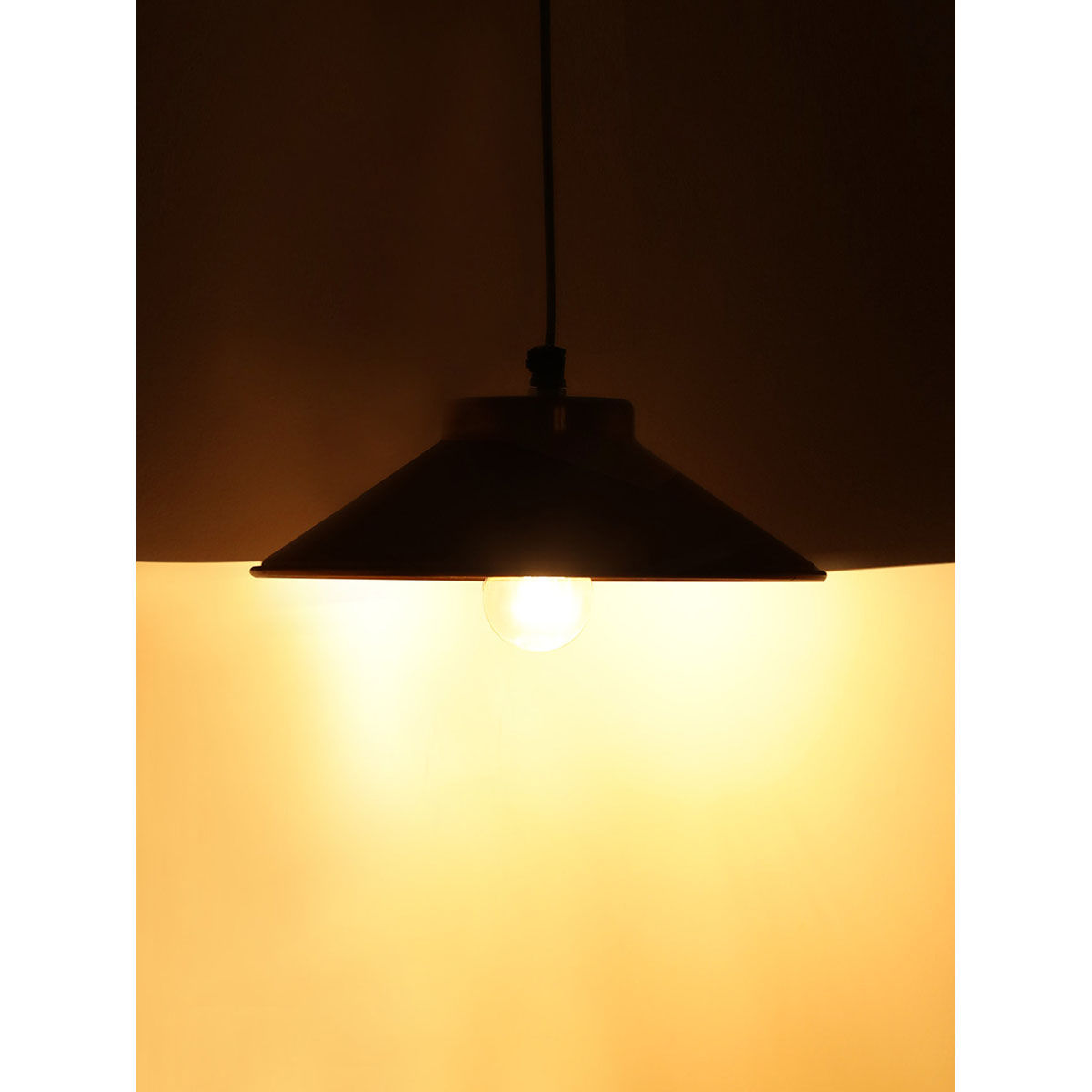 Buy ExclusiveLane Modern Gold Elevated Disk Hanging Pendant Lamp Shade ...