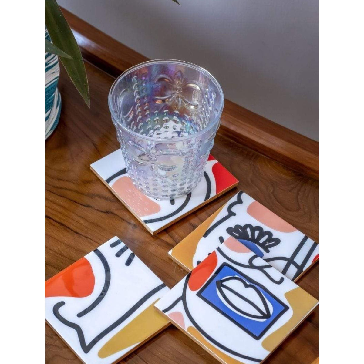 Freedom Tree Multi-colored Faces Coaster: Buy Freedom Tree Multi ...
