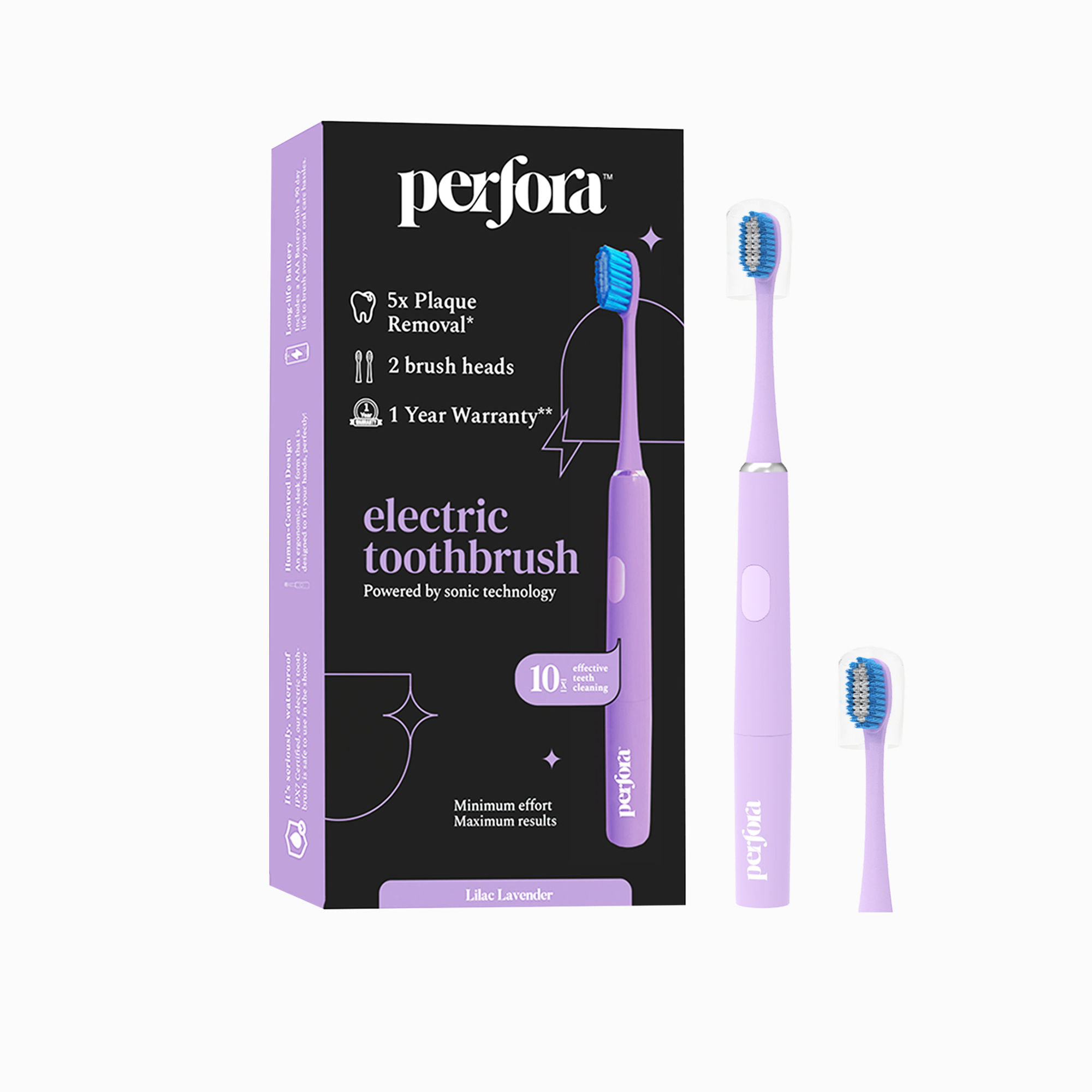 Perfora Smart Electric Toothbrush 2 Brush Heads: Buy Perfora Smart ...