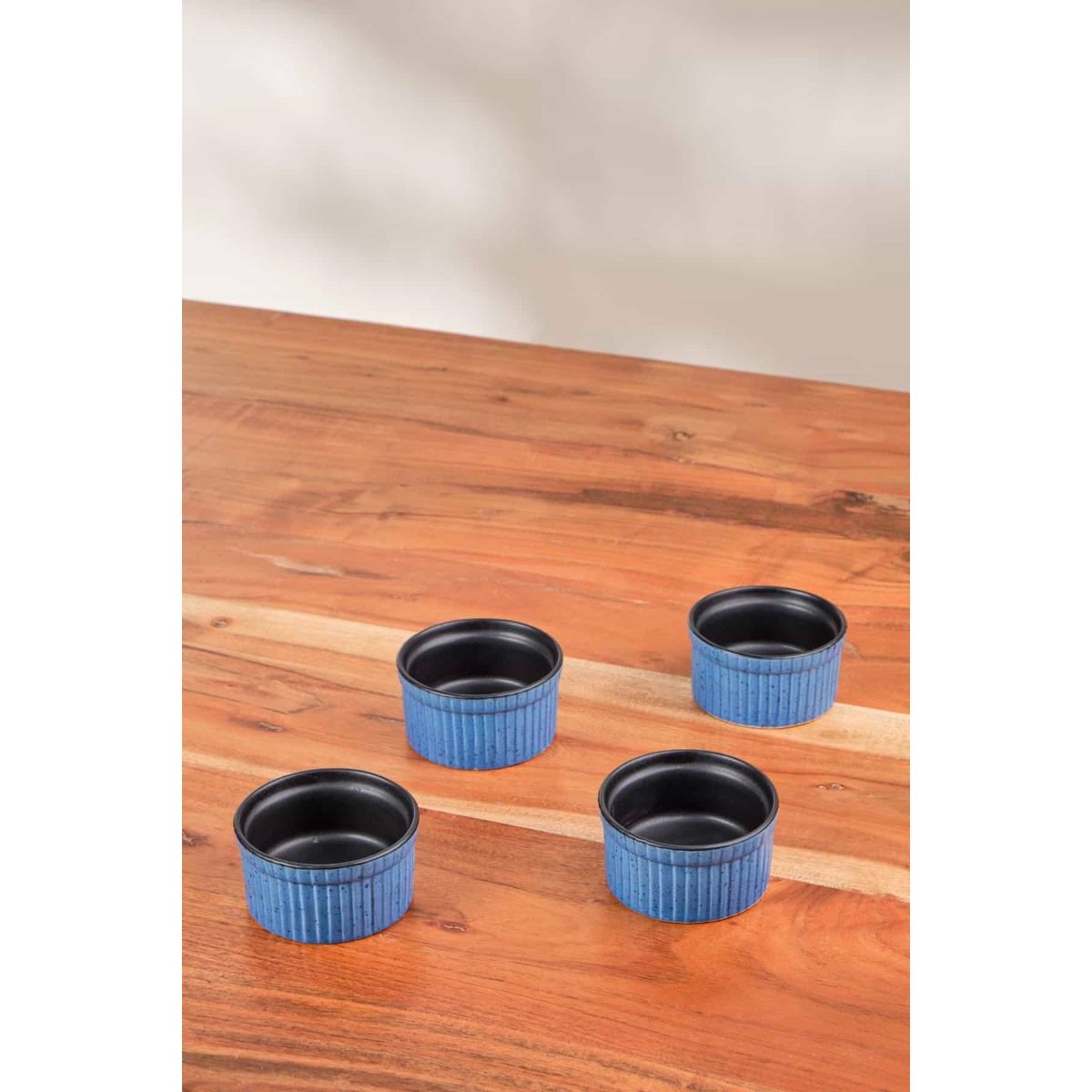 Buy Freedom Tree Studio Line Two Tone Navy Blue And Black Ramekin (Set ...