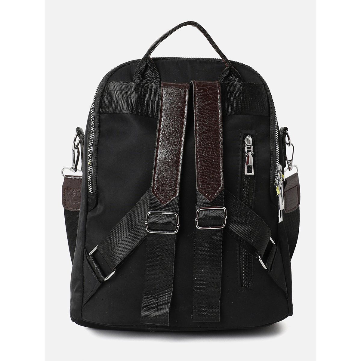 Buy Haute Sauce Women Solid Black Backpack Online