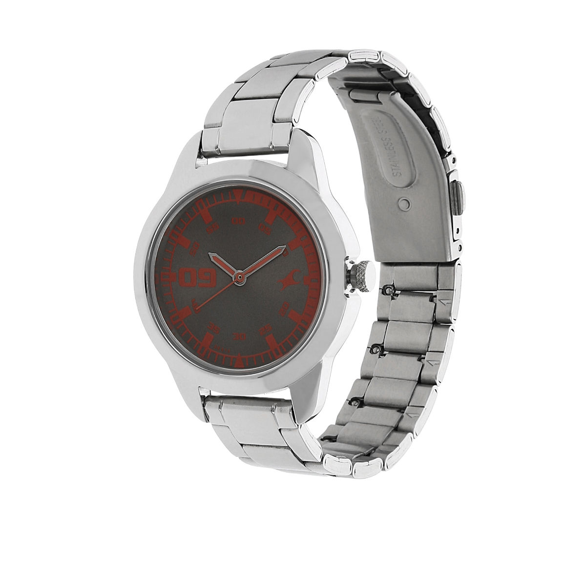 Fastrack Grey Dial Silver Metal Strap Watch: Buy Fastrack Grey Dial ...