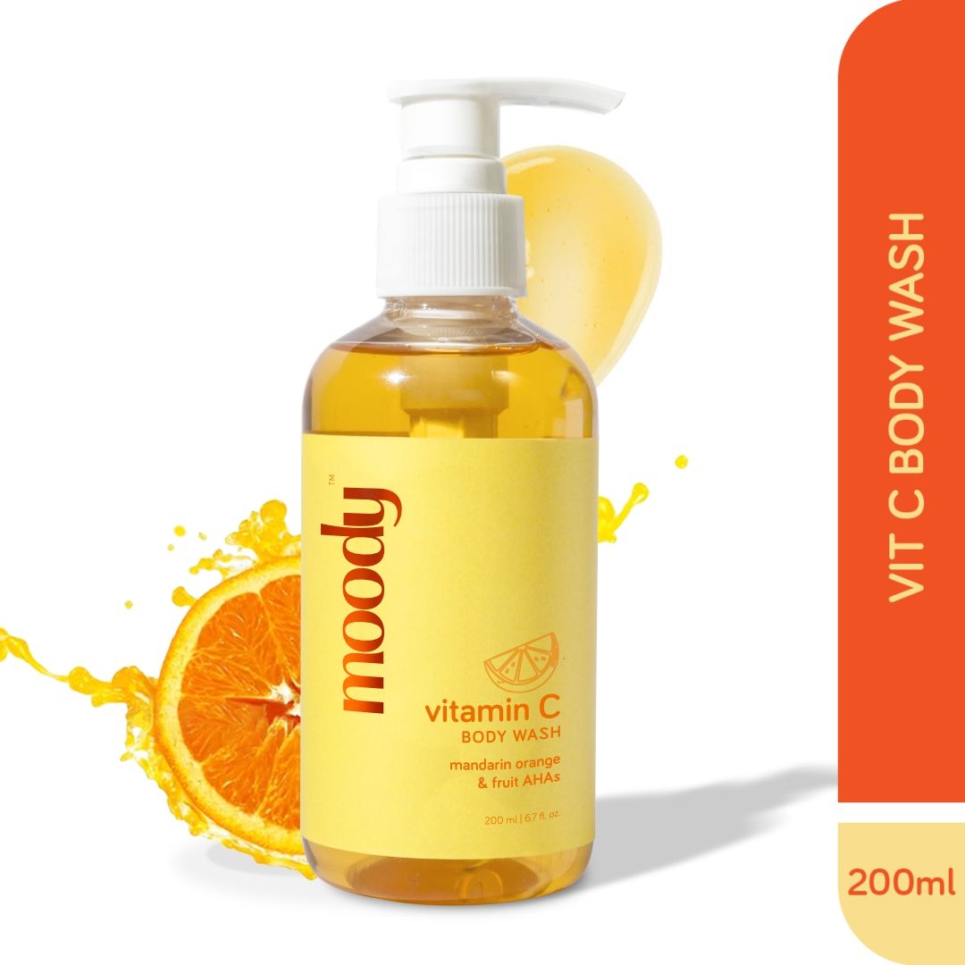 Moody Vitamin C Body Wash with Fruit AHA's, Grapefruit for Brighter ...