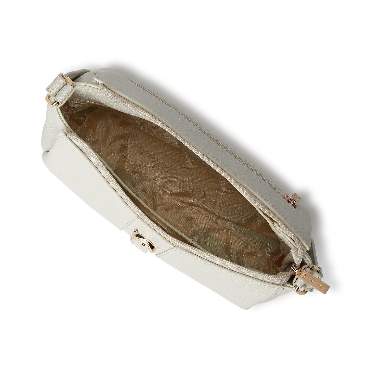 Buy Fastrack Off White Solid Soft Serve Handbag Online