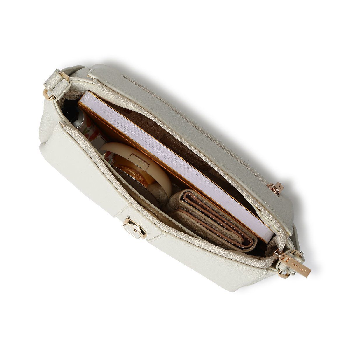 Buy Fastrack Off White Solid Soft Serve Handbag Online