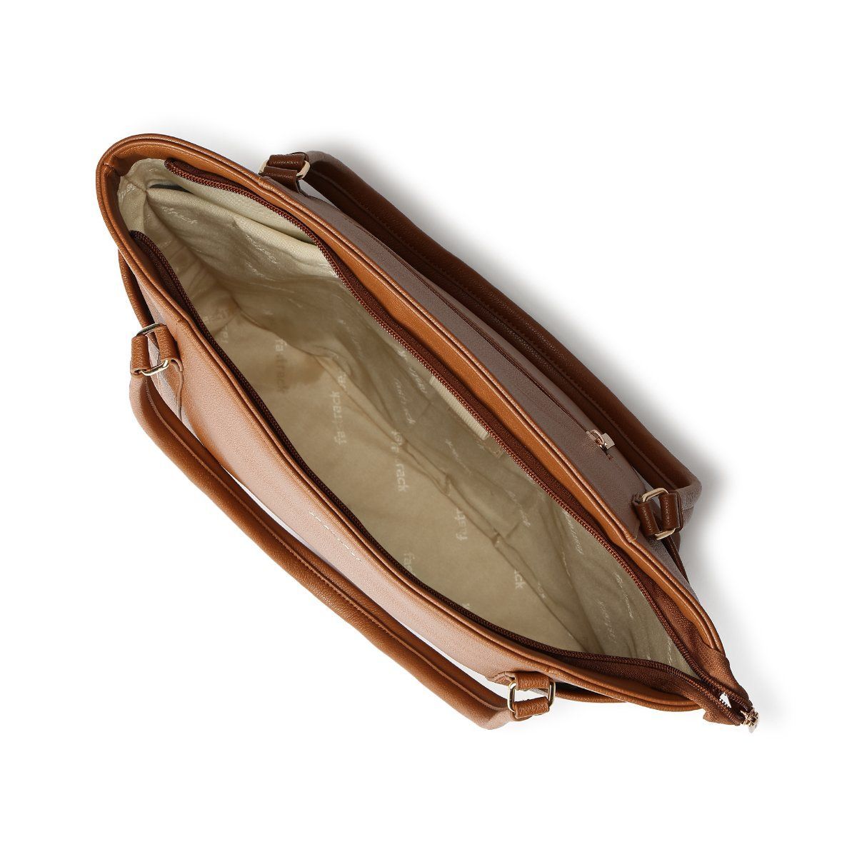 Buy Fastrack Tan Solid Jet-Set-Go Handbag Online