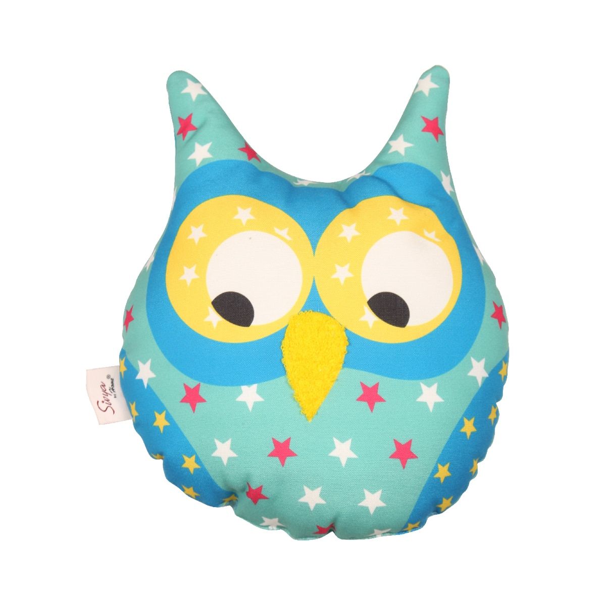 Sivya by Home Micro Filled Owl Shaped Cushion for kids 13x16 Inch -Blue ...