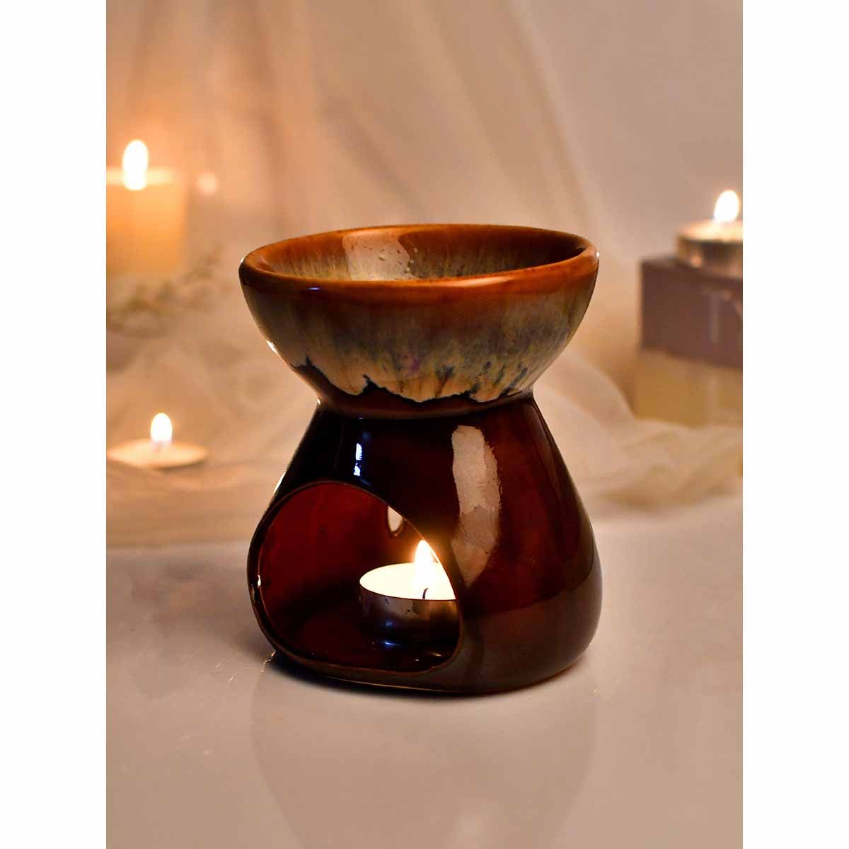 Buy Tayhaa Ceramic Blissful Fragrance Oil Diffuser - Brown Online