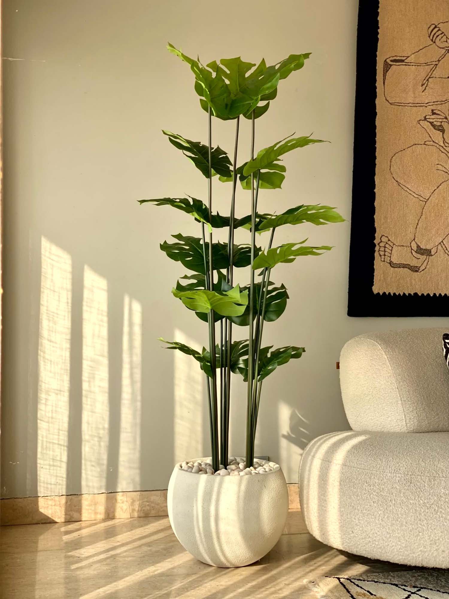 Buy Mason Home Green Artificial Lush Monstera Plant without Pot (Pack ...