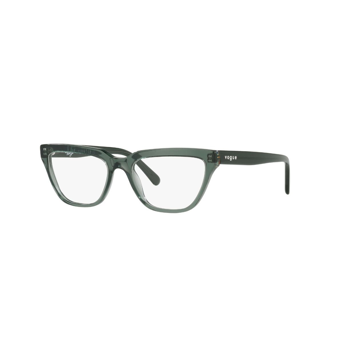 Buy Vogue Eyewear Women Clear Rectangle Eyeglass Frames Online