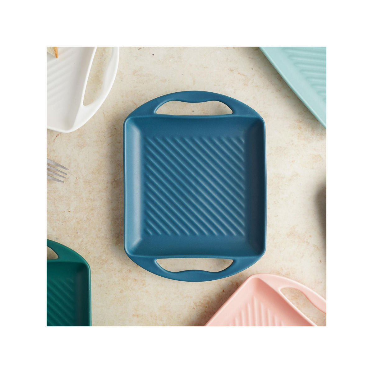 Buy Nestasia Blue Square Baking Tray Small Online