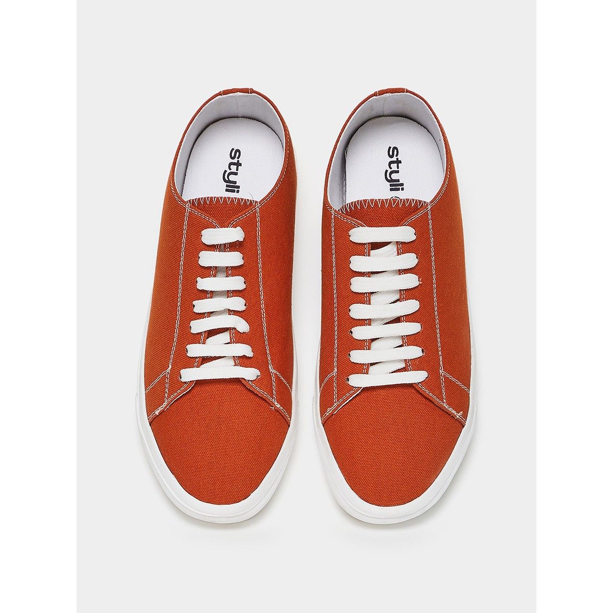 Buy Styli Canvas Lace Up Casual Shoes Online