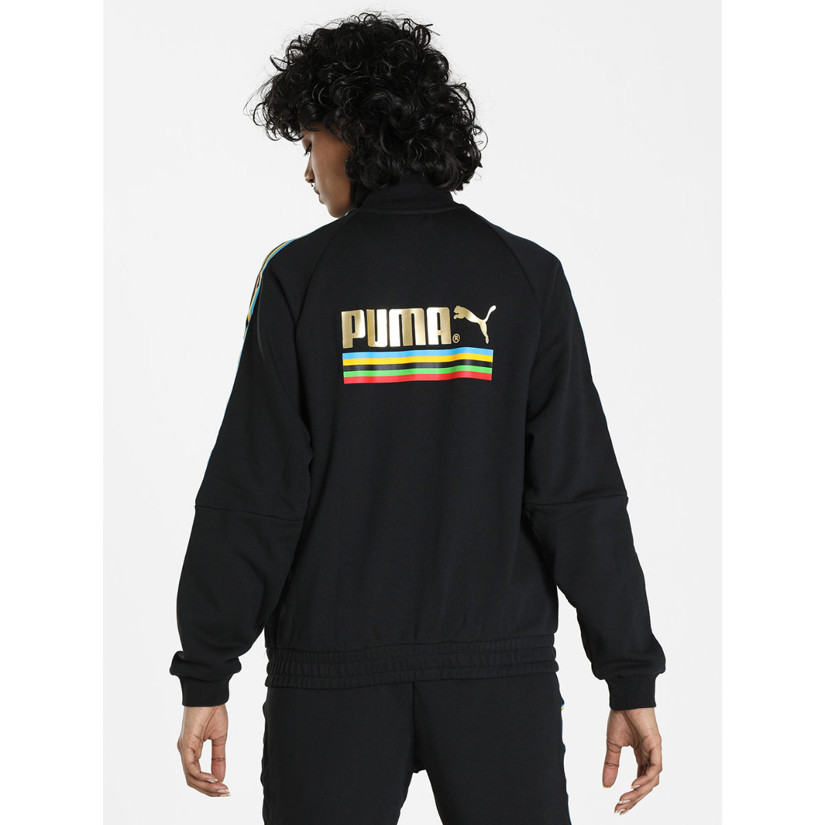 Buy Puma Tfs Womens Black Relaxed Fit Track Jacket Online
