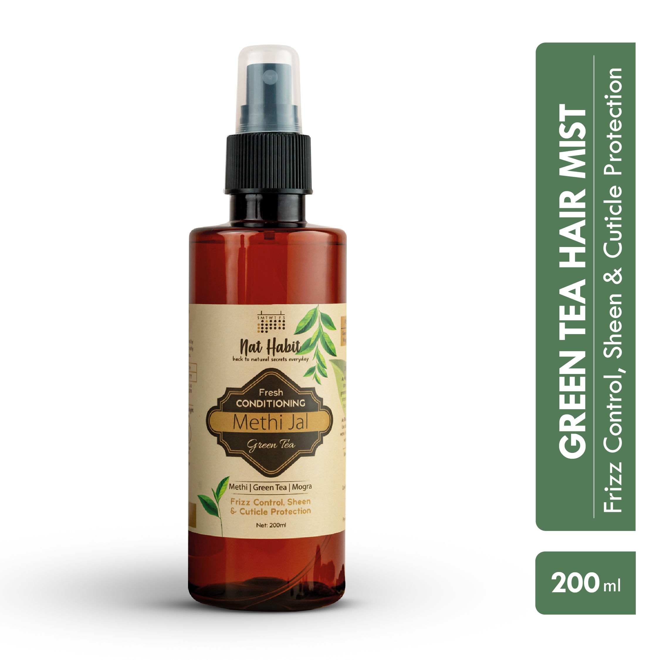 Buy Nat Habit Conditioning Hair Serum - Green Tea Methi Jal for Softens ...