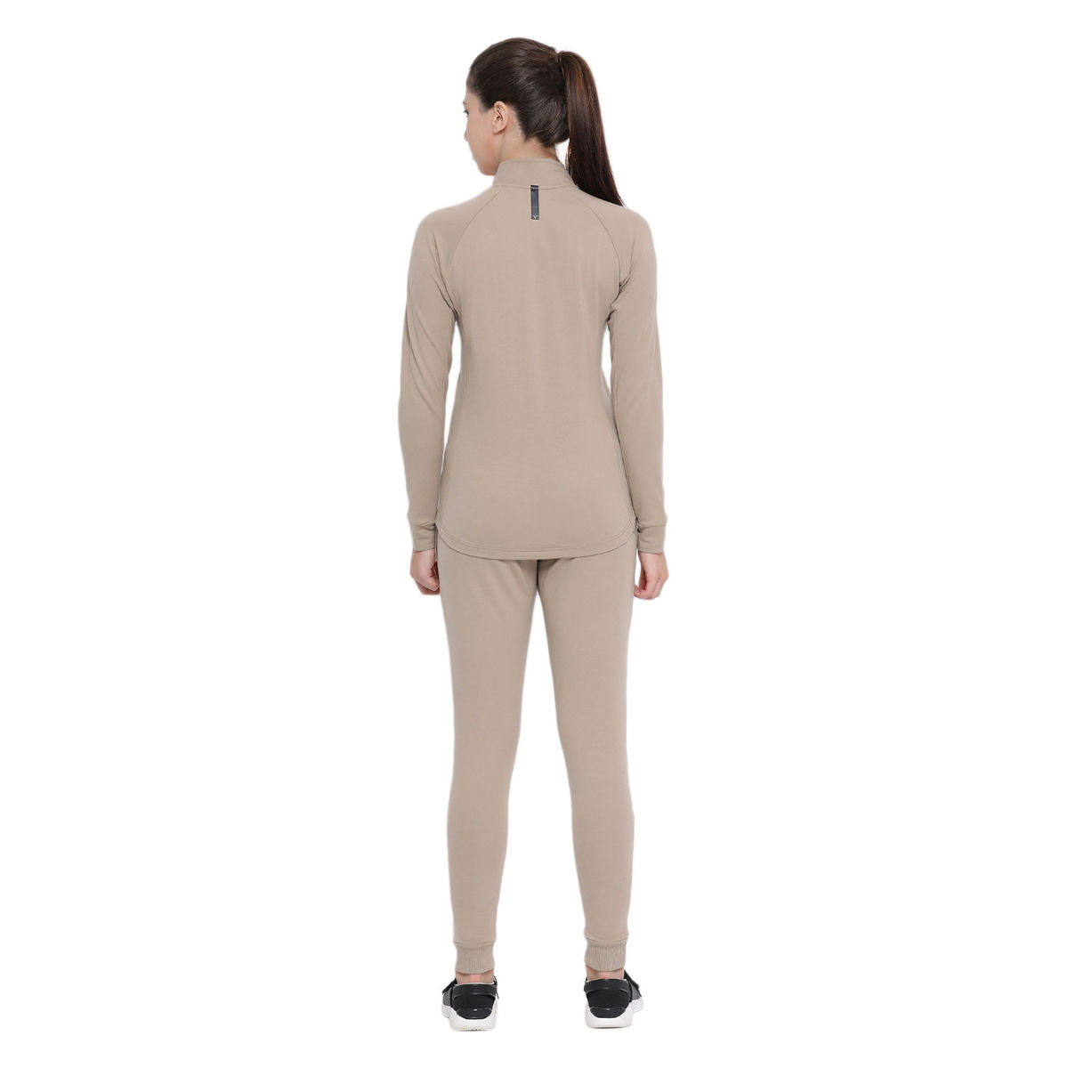 Buy INVINCIBLE Beige Womens Athleisure Slim Fit Luxury Tracksuit (Set ...