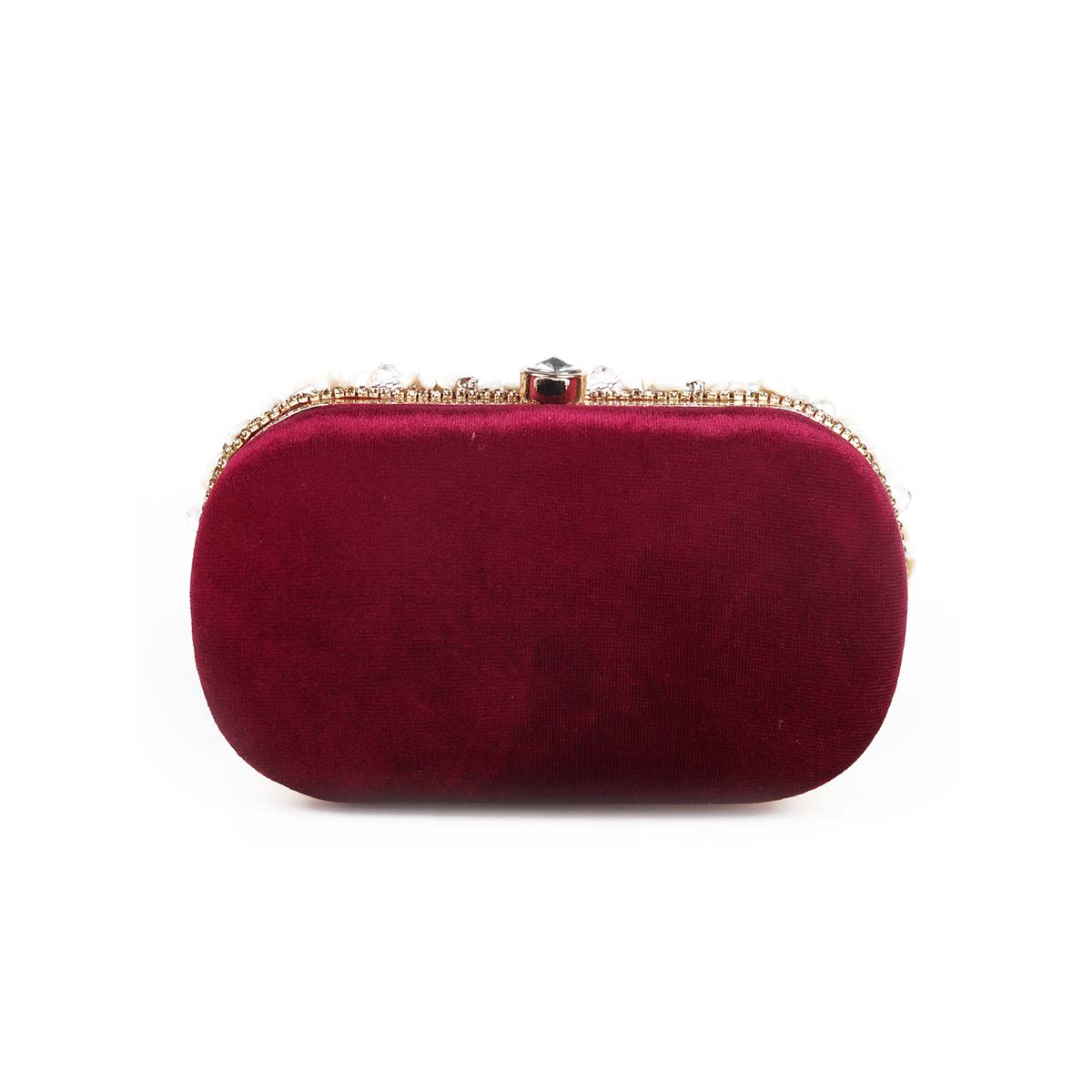 Buy Odette Awe-Inspiring Maroon Clutch Bag Online