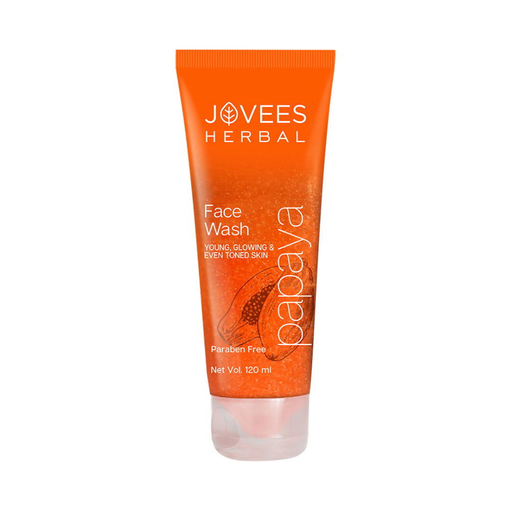 Buy Jovees Herbal Papaya Facewash For Glowing And Brightening Skin All Skin Types Men And Women 120 ml Online