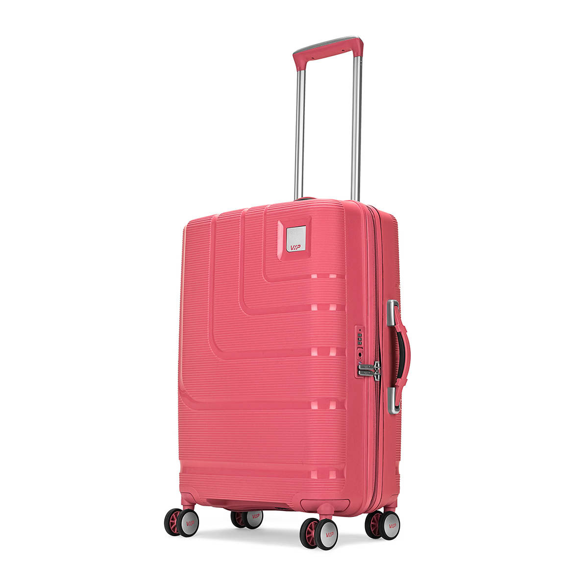 Buy VIP Pink Solid Polypropylene Trolley Bag Online