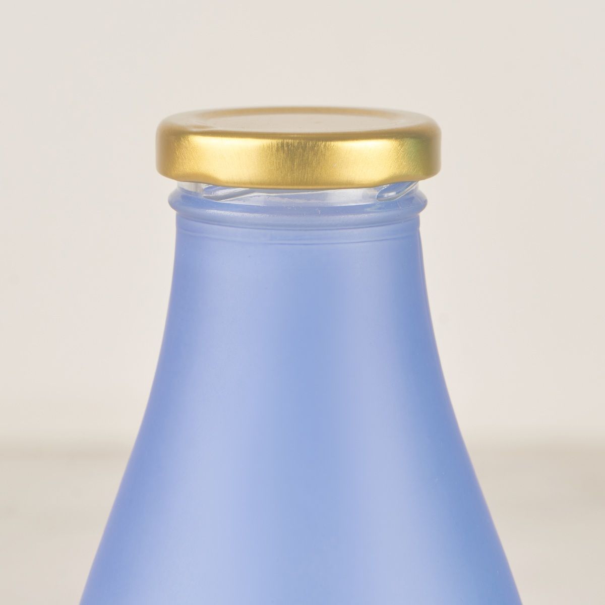 Hometown Good Life Glass Frosted Milk Bottle 1 Ltr In Blue Colour Buy Hometown Good Life Glass