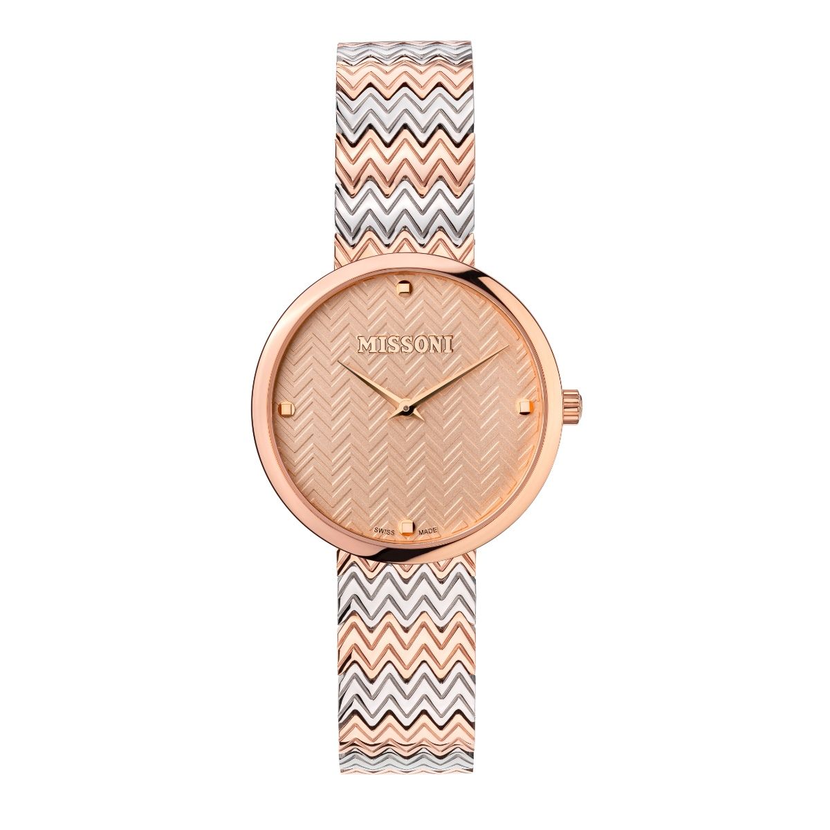 Buy Missoni Watches Analog Rose Gold Dial Women Watch - MWY201421 Online