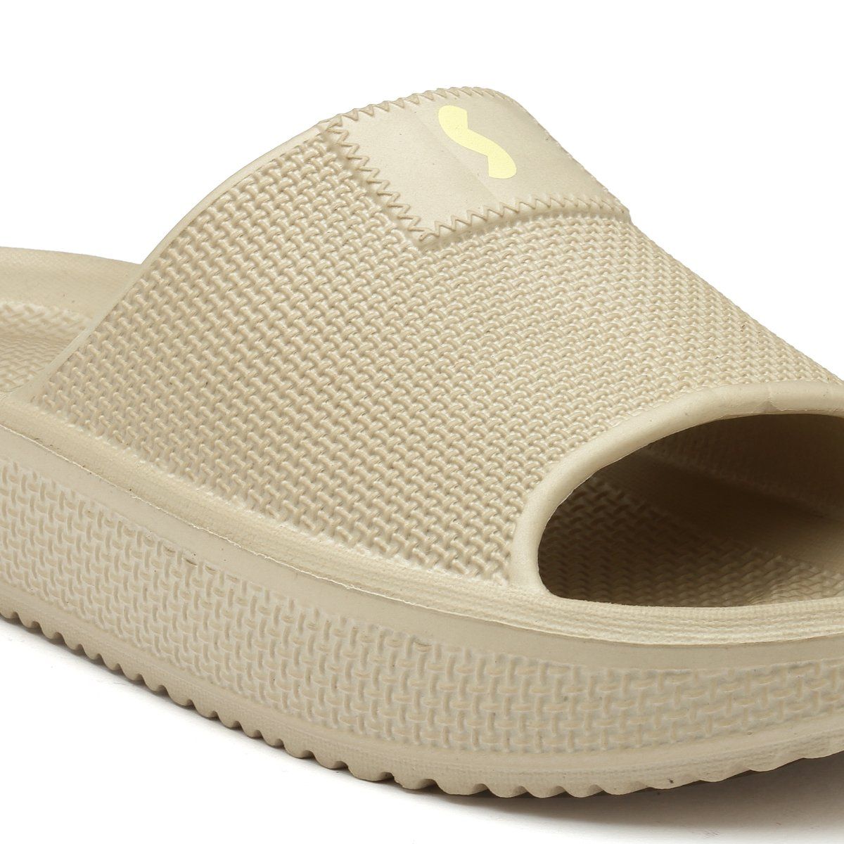 SOLETHREADS Slide Pool Beige Solid Women Slides: Buy SOLETHREADS Slide ...