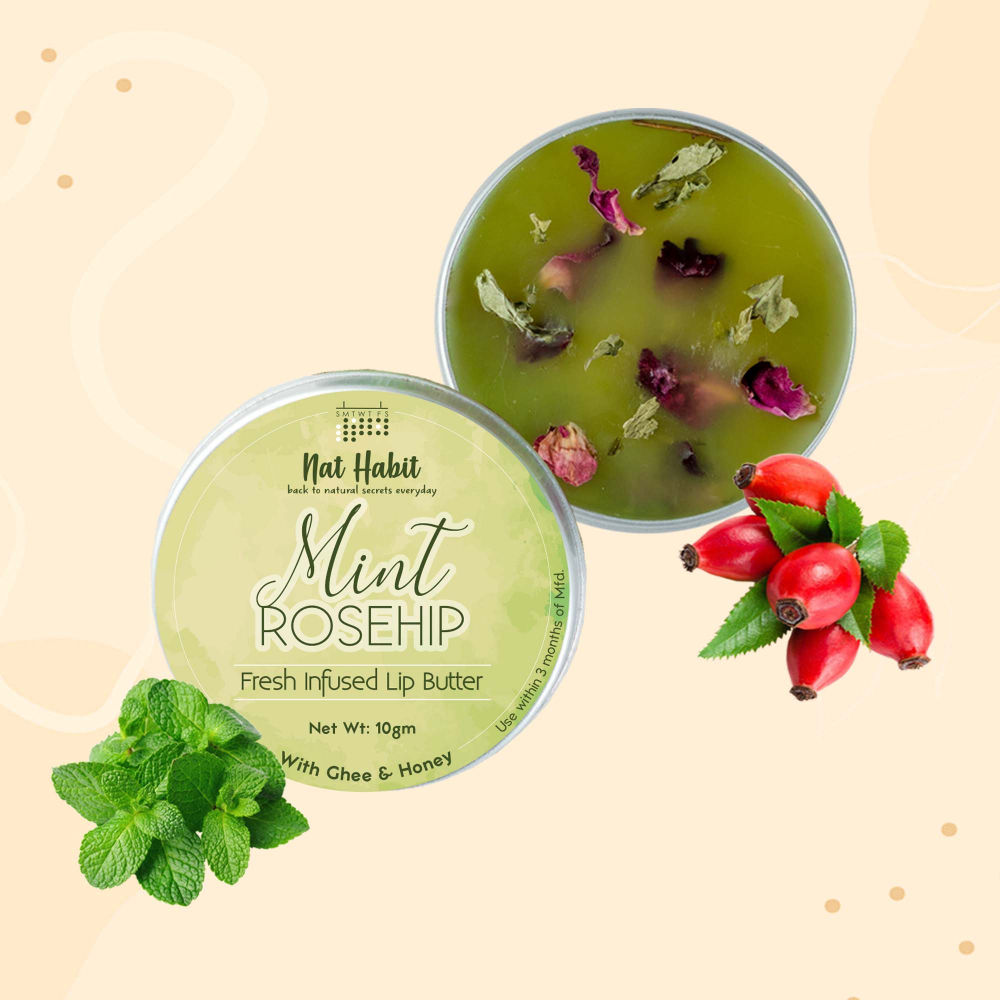 Nat Habit Mint Rosehip Fresh Infused Lip Butter: Buy Nat Habit Mint ...