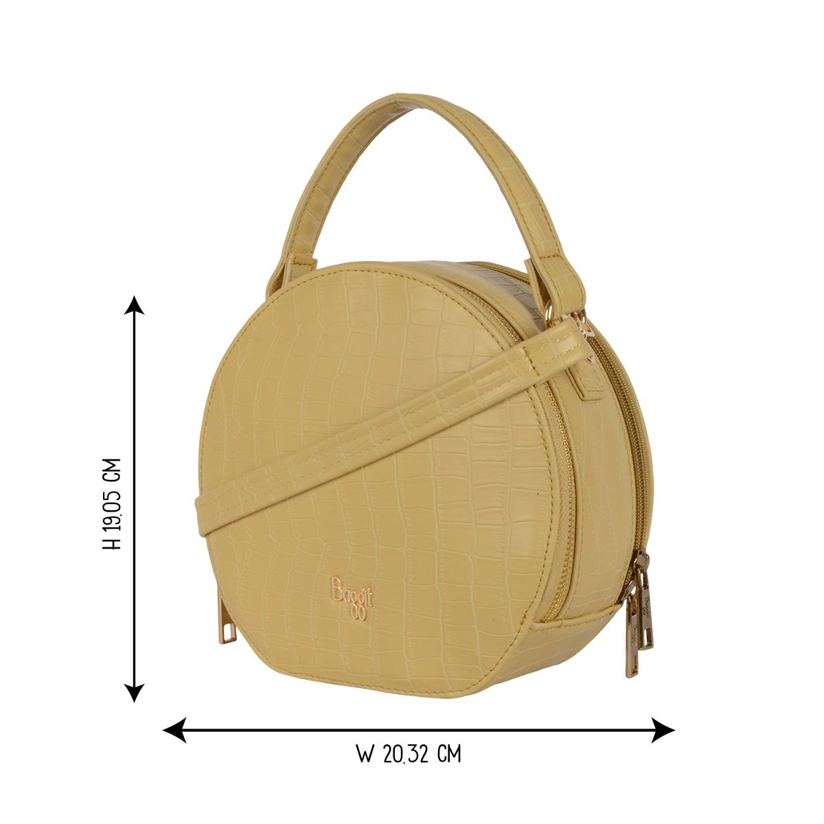Buy Baggit Klaus Yellow Small Hand-Held Bag Online