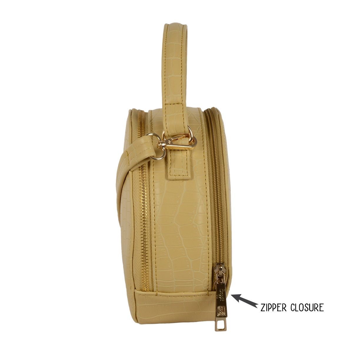Buy Baggit Klaus Yellow Small Hand-Held Bag Online