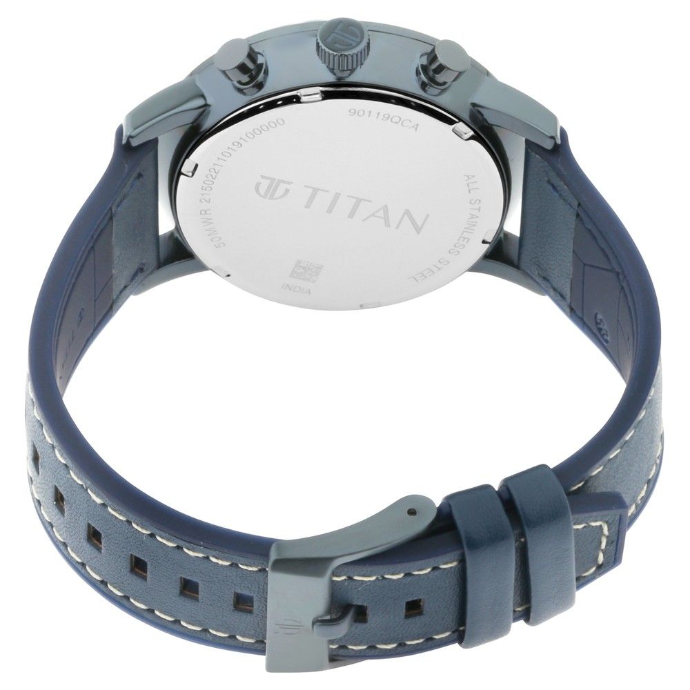 Buy Titan Athleisure - Silver Dial Hybrid Strap Watch Online