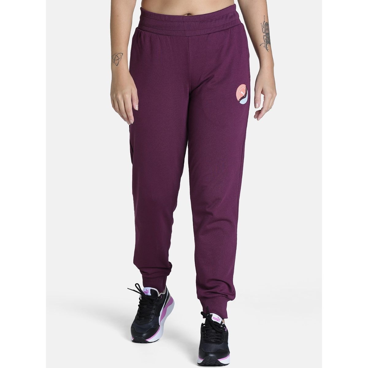 Buy Puma Graphic Iii W Women Purple Sweatpant Online
