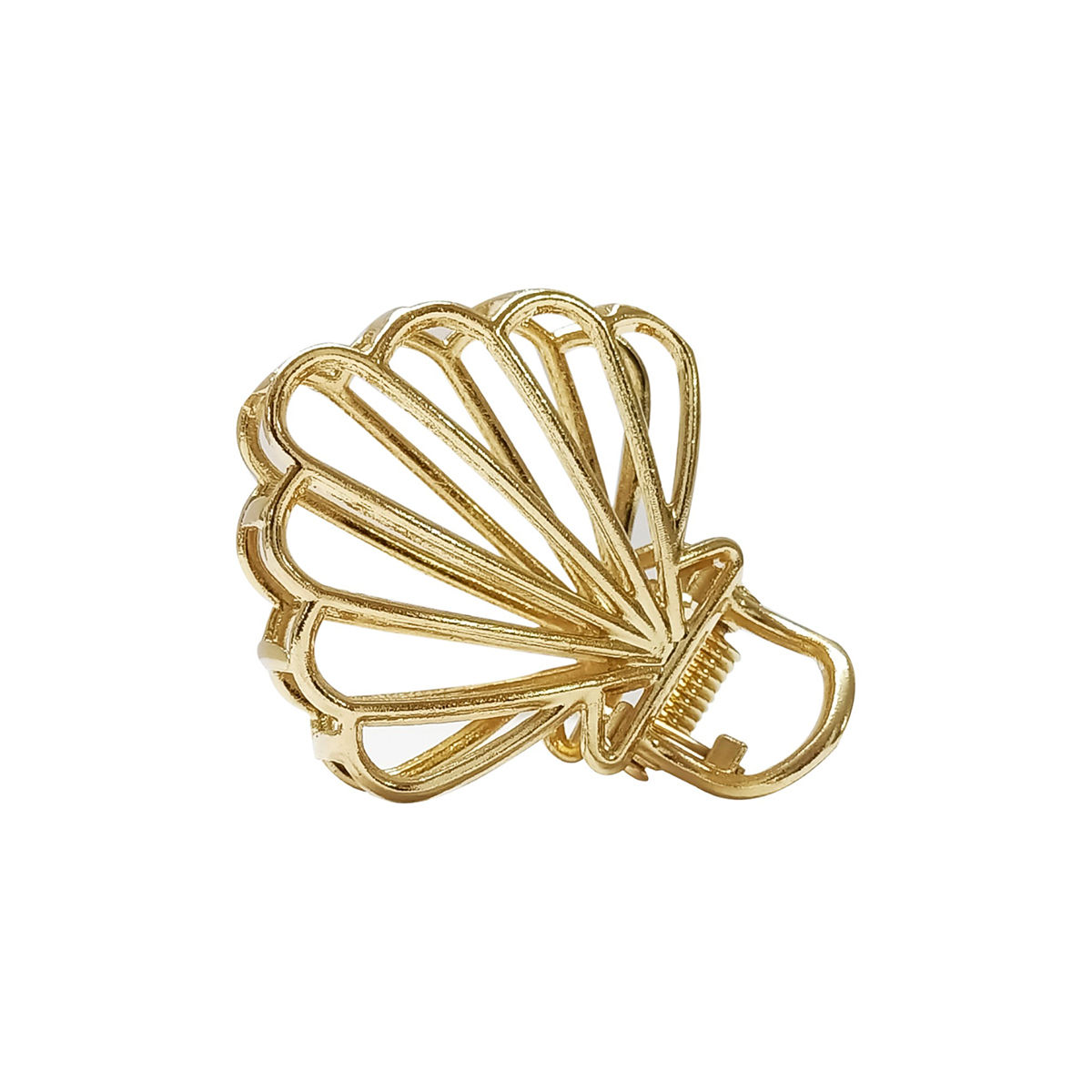 Buy OOMPH Gold Tone Sea Shell Shape Hair Clutch Hair Clip Online
