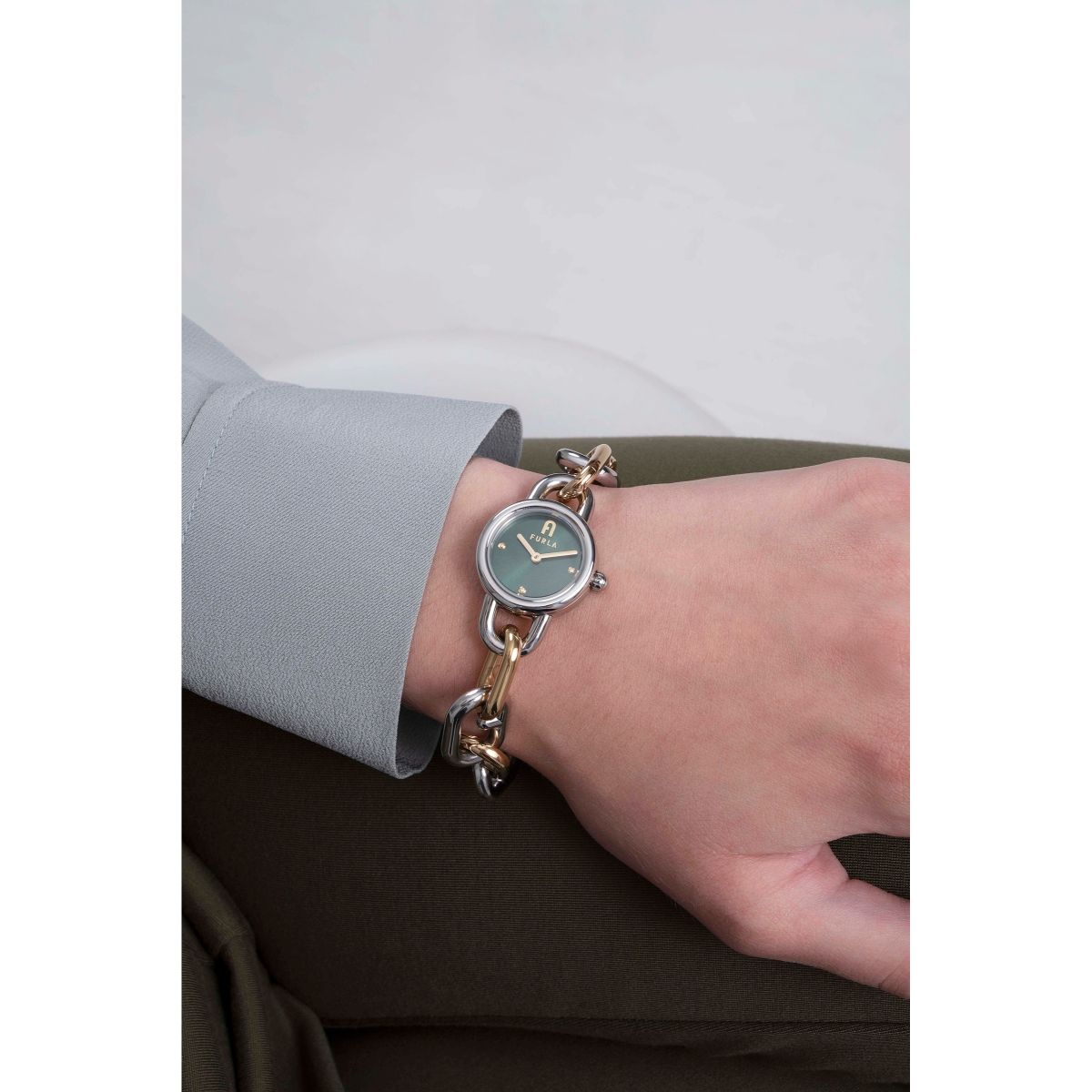 Buy Furla Analog Green Dial Women Watch - WW00027004L4 Online