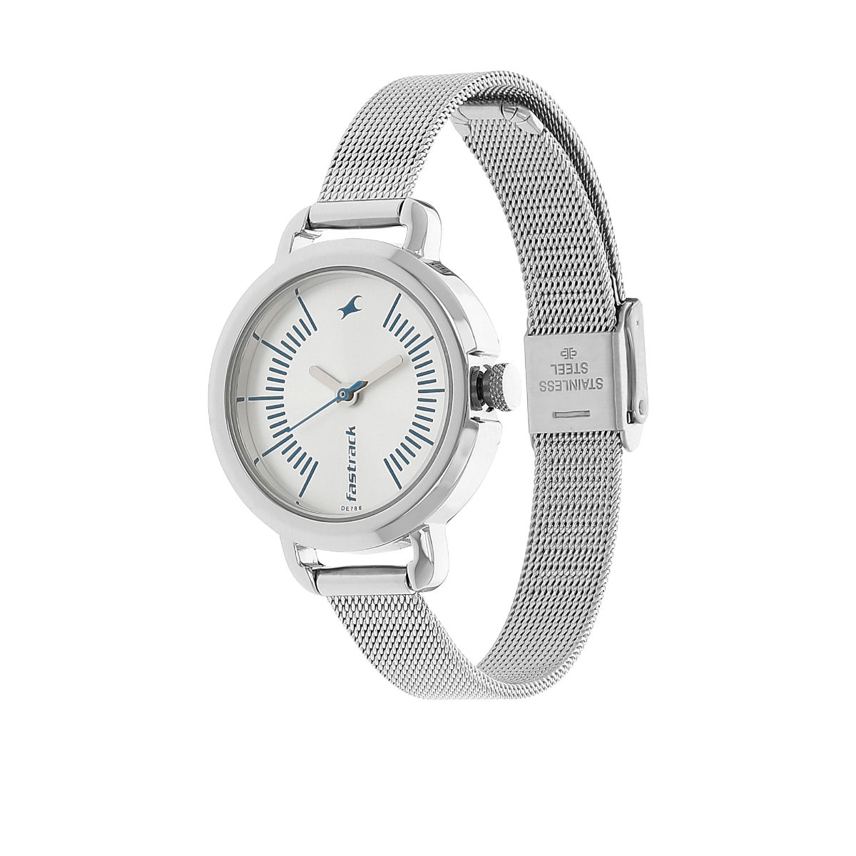 Fastrack Silver Dial Silver Metal Strap Watch: Buy Fastrack Silver Dial ...