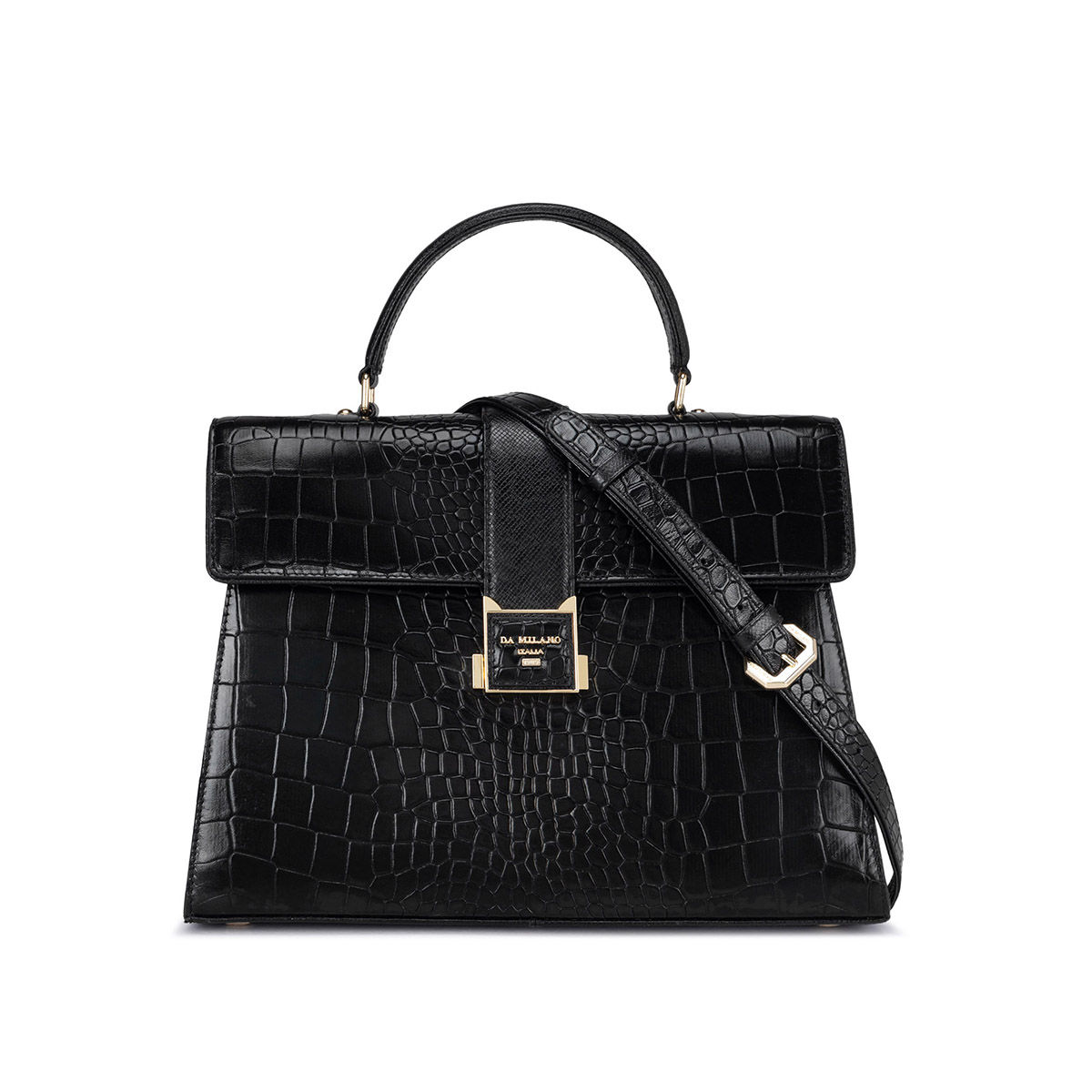 Da Milano Genuine Leather Black Ladies Bags: Buy Da Milano Genuine ...