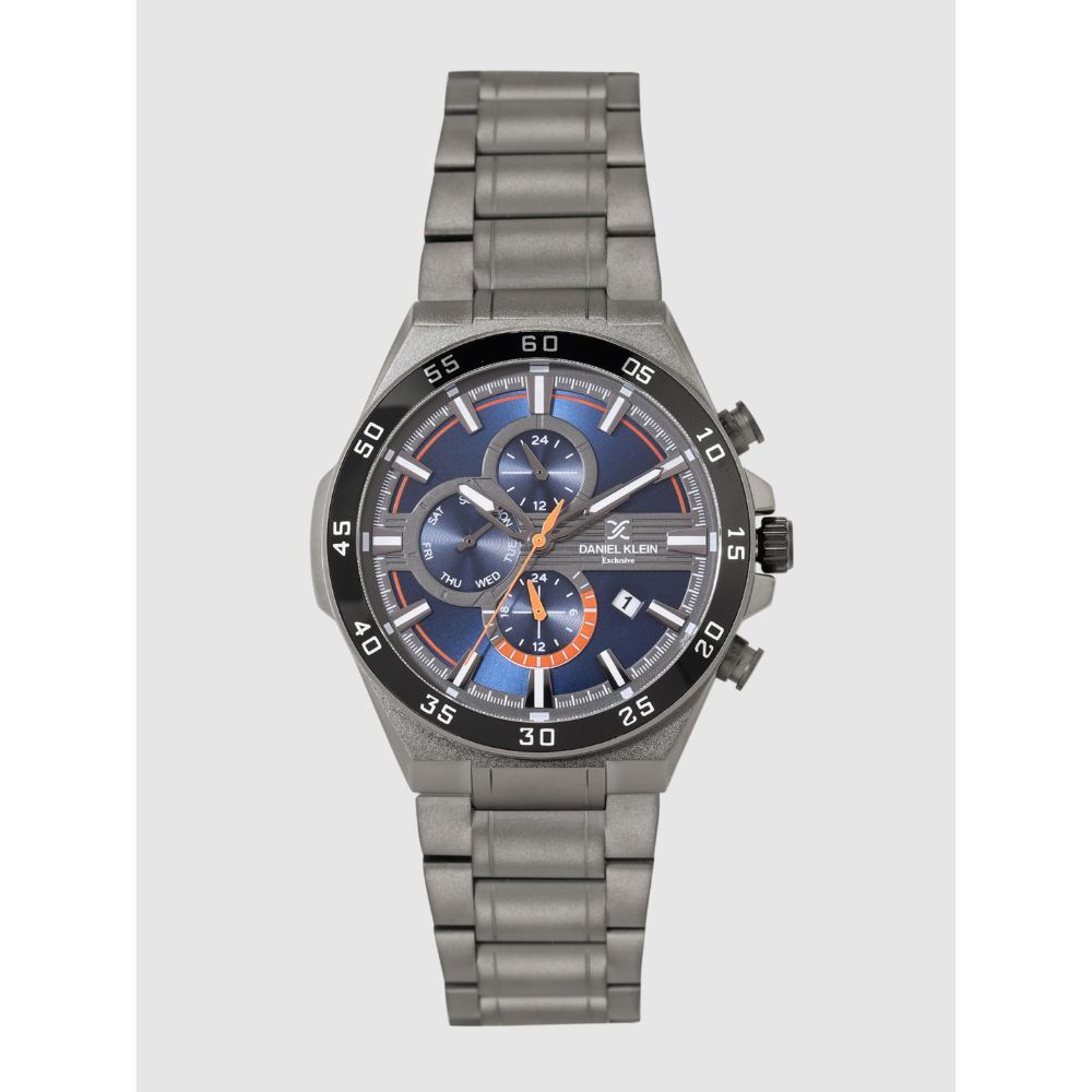 Daniel Klein Exclusive Men Gun Metal Watch: Buy Daniel Klein Exclusive ...